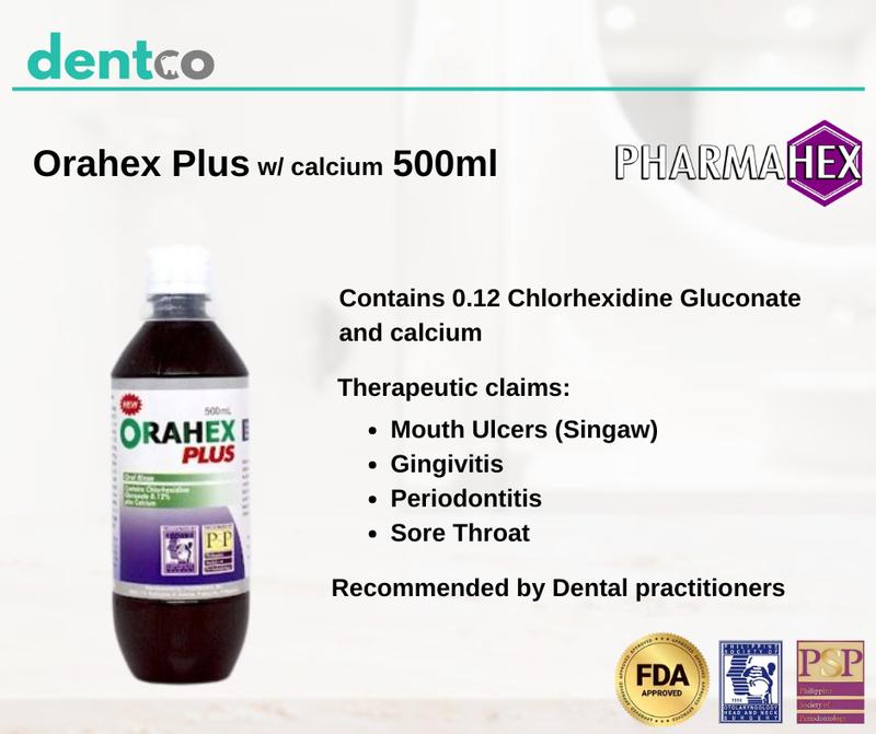 Orahex Plus w/ Calcium Mouthwash 500ml Oral Rinse - TikTok Shop Philippines