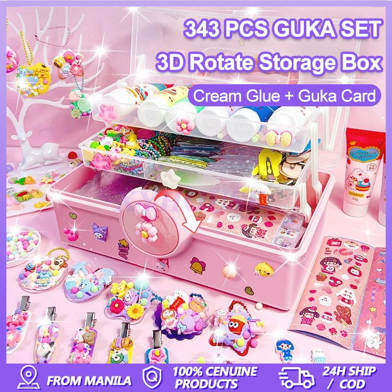 Guka Sticker Set for Girls Art Making Diy Kit Toy Cream Glue - TikTok ...