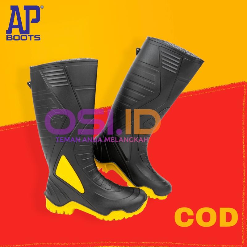 Sepatu Boot Tinggi AP TERRA 3 HITAM KUNING - Shop | Tokopedia