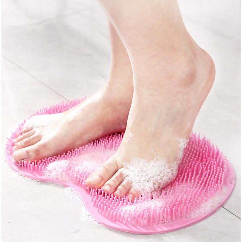 Lazy Silicone Back Scrubbing Pads Suction Cup Rubber Comb Massage ...