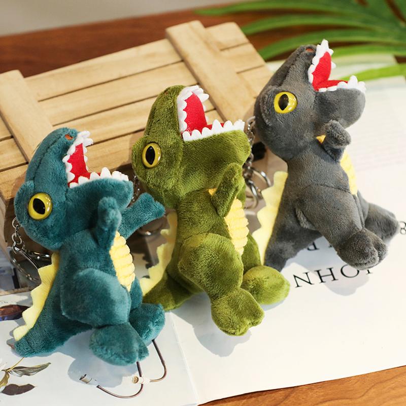 14cm Mini Dinosaur Mainan Mewah Beg Rantai Kunci Loket Anak Patung ...