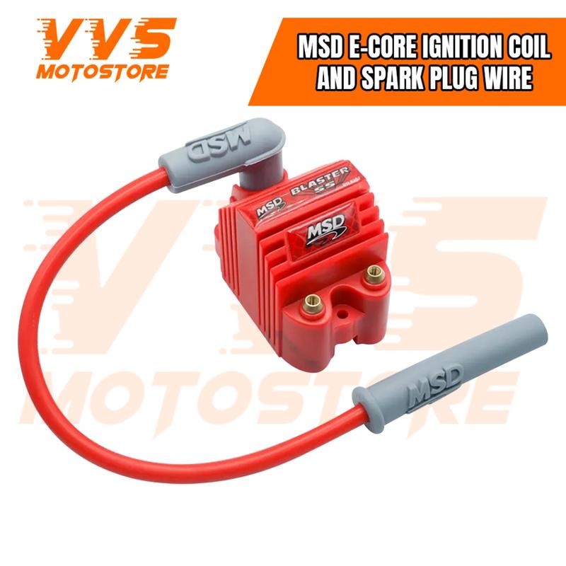 MSD E-Core Ignition Coil and Spark Plug Wire Universal for Racing ...