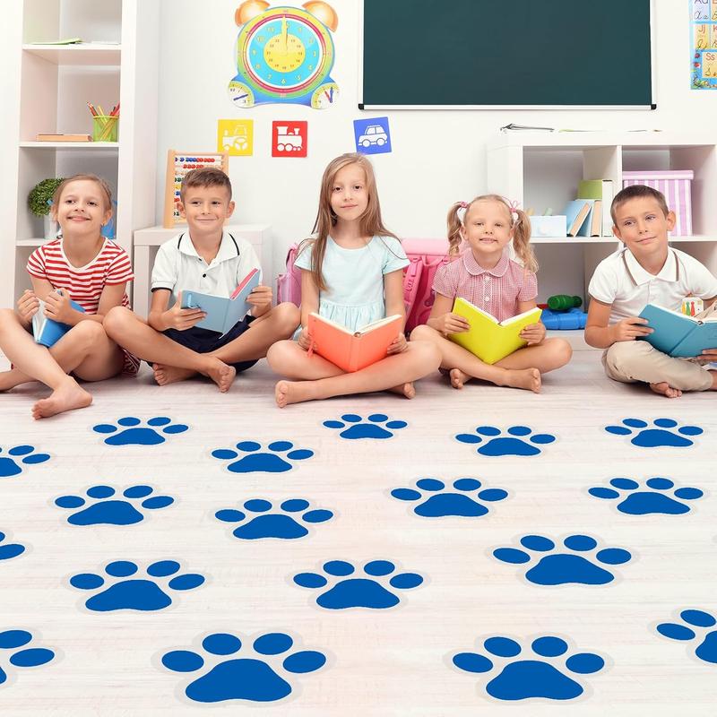 30 count Paw Print Decals 7.5 Large Vinyl Paw Prints Stickers Wall ...