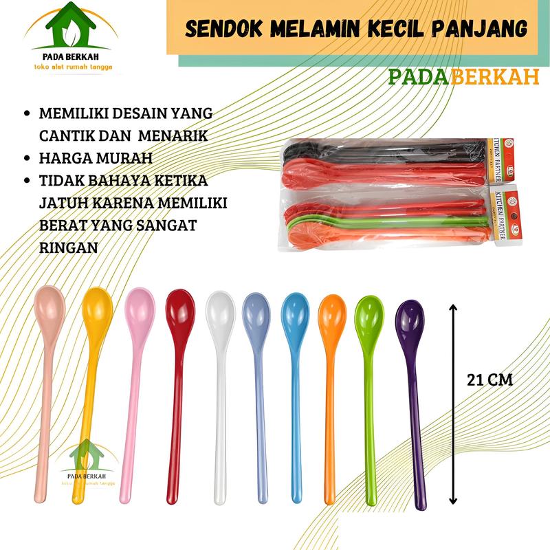 Sendok Teh Melamin Panjang Sendok Plastik Melamine Sendok Kecil - Shop ...
