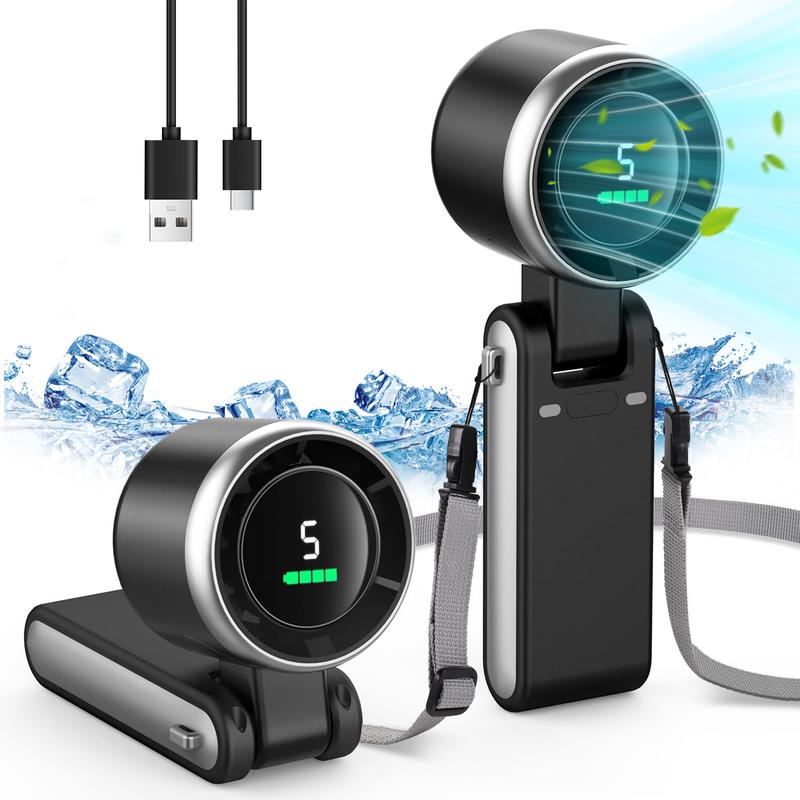 Portable Handheld High Speed Fan, 5-speed Airflow Wind Speed - TikTok Shop