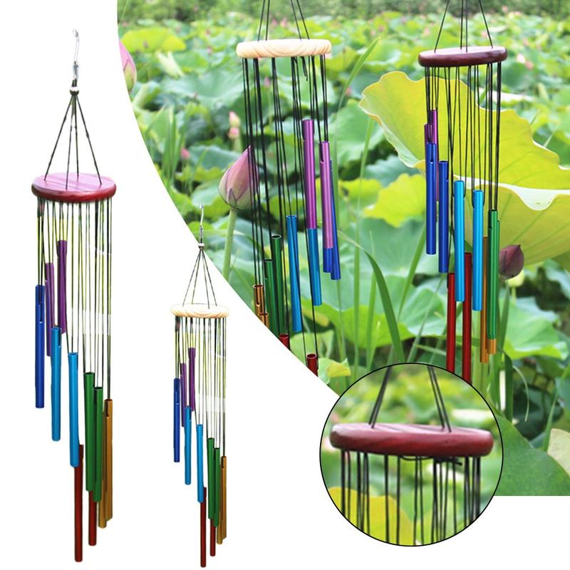 12 Tubes Wind Chimes Aluminum Tube+Pine Metal Pipe Wind Chimes - TikTok ...