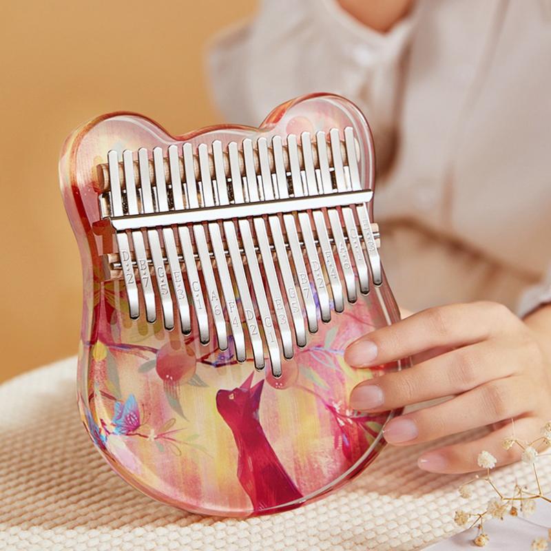 Cega Acrylic Kalimba 17 Key Portable Kalimbas Thumb Piano Music ...
