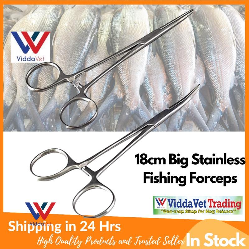 18 cm Forceps Stainless Curved Veterinary Hemostatic Animal - TikTok ...