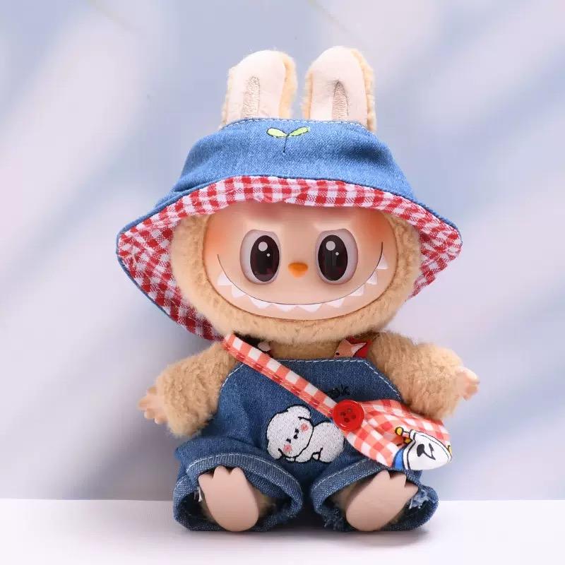 3-piece Doll Clothes Overall Set For 17cm Labu-bu,Chic Stylish Outfit ...