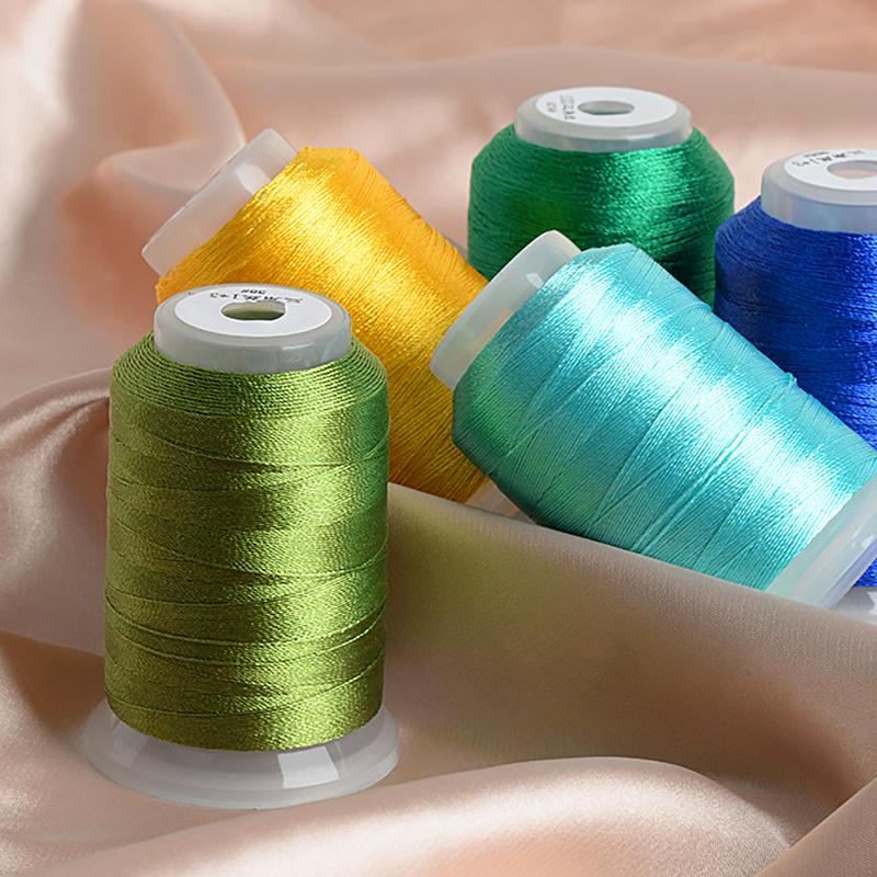 350M/Roll Ice Silk Knitting Yarn Emboroidery Thread For Weaving ...