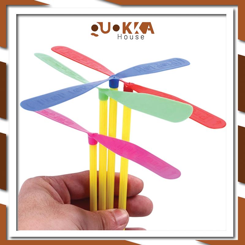 QUOKKA Mainan Pepatung Buluh Double Leaf Bamboo Dragonfly Flying Toy ...