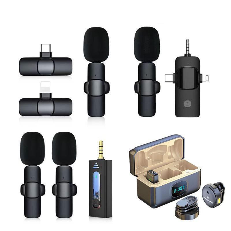 New Wireless Microphone One-to-Two Lavalier Mobile Live Streaming ...