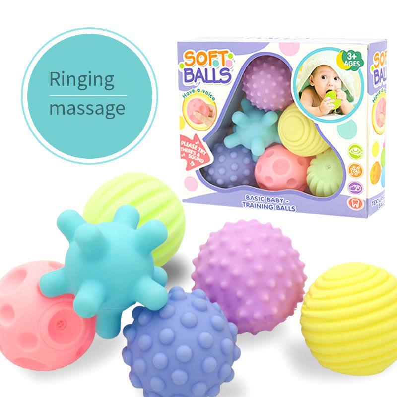 Children's toy ball baby grip ball hair ring soft rubber playing toy ...