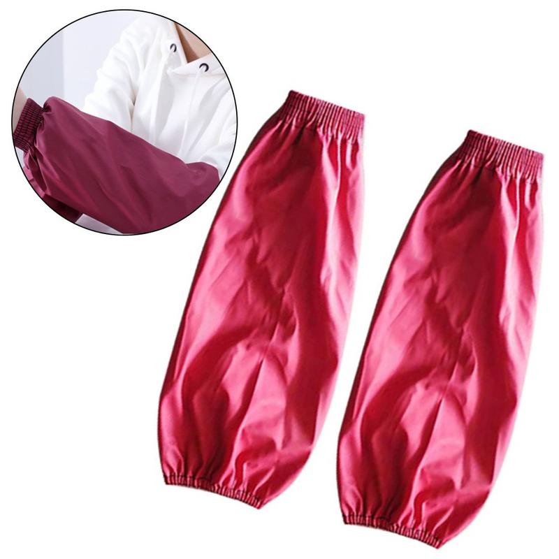 2X Waterproof Sleeve Cleaning Sleeves Elasticated Cuffs PU Material ...