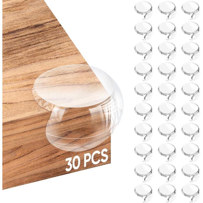 30 Pack Corner Protector Guards, Clear Furniture Desk Corner Protectors ...
