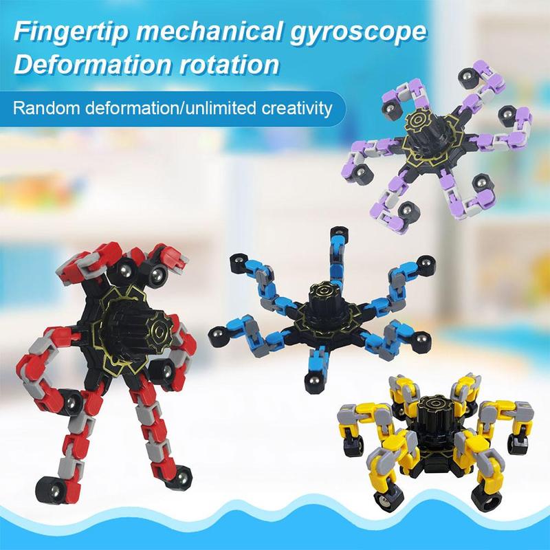 Mainan Gyro Robot, Hujung Jari DIY, Penyahmampatan dan Ubah Bentuk ...