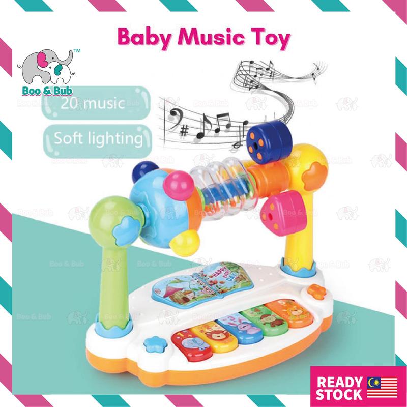 Mainan Piano Muzik Boo & Bub untuk Bayi, Mainan Pendidikan Deria ...