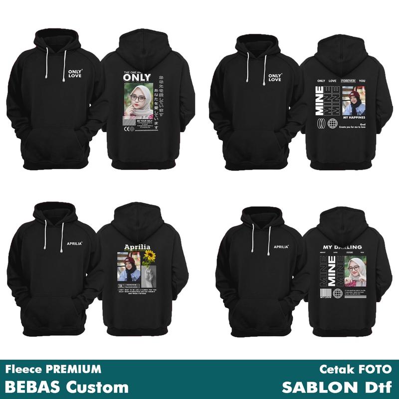 HOODIE CUSTOM Sablon DTF Design Streetweae Aestetic Bisa Cetak - Shop ...