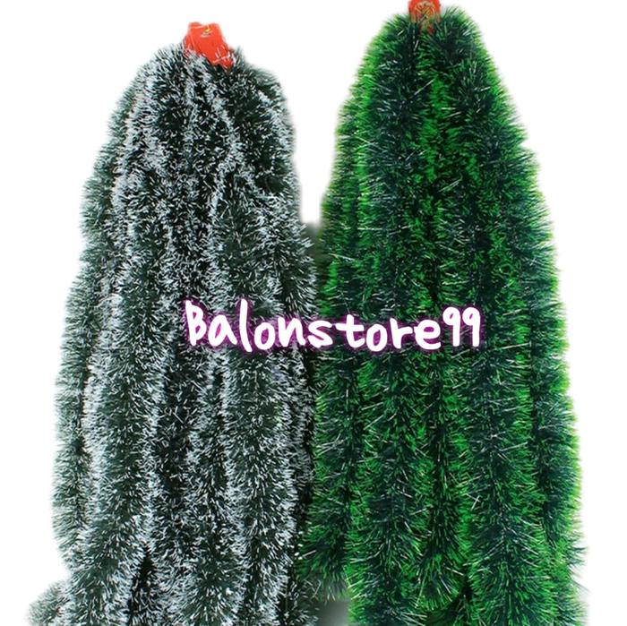 Jual Slinger Natal Hijau Salju / Slinger Hijau Daun / Hiasan Pohon ...
