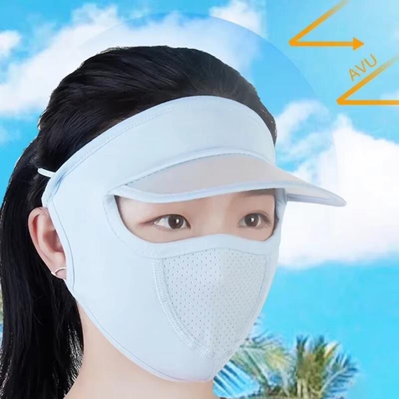 Summer sunscreen mask, outdoor breathable UV resistant mask, cool ...