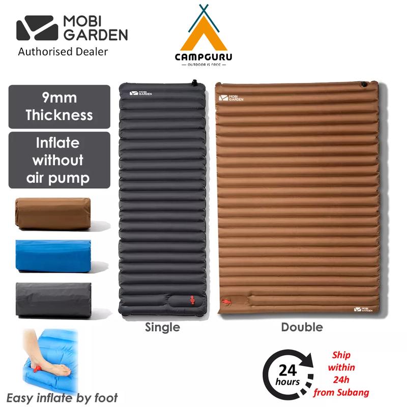 MOBI GARDEN Air Mattress Inflatable Bed Single and Double Portable ...