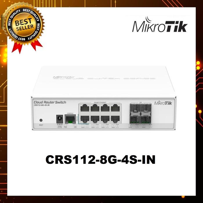 Jual Mikrotik CRS112-8G-4S-IN Cloud Router Bord Switch 8 Port Gigabit 4 ...