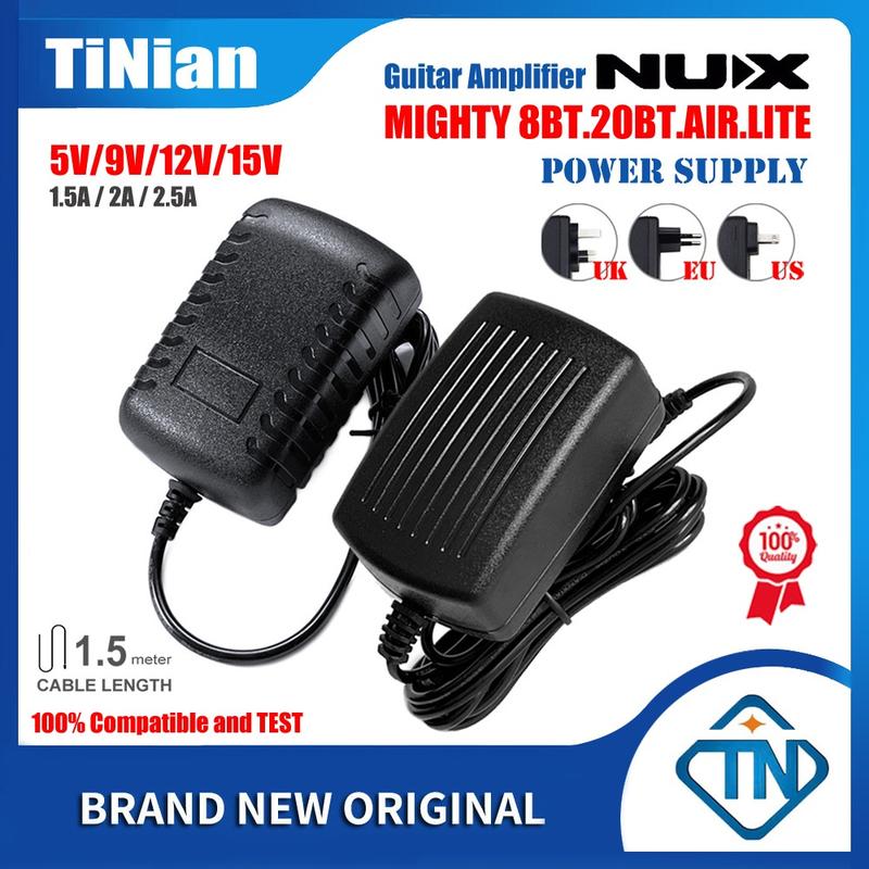 5V 2A 9V 1A 12V 1.5A 15V 2.5A AC/DC Adapter for NU-X (NUX) MIGHTY ...