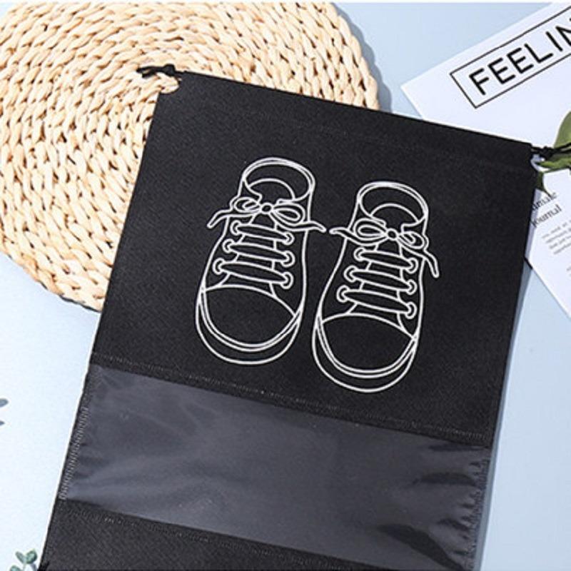 1pcs Non-woven Shoes Storage Bag Portable Drawstring Dustproof - TikTok ...