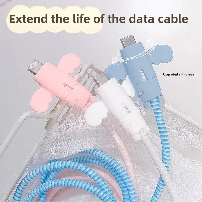 Sarung Pelindung Kabel Data, Malaikat Kecil, Anti-Retak, untuk - TikTok ...
