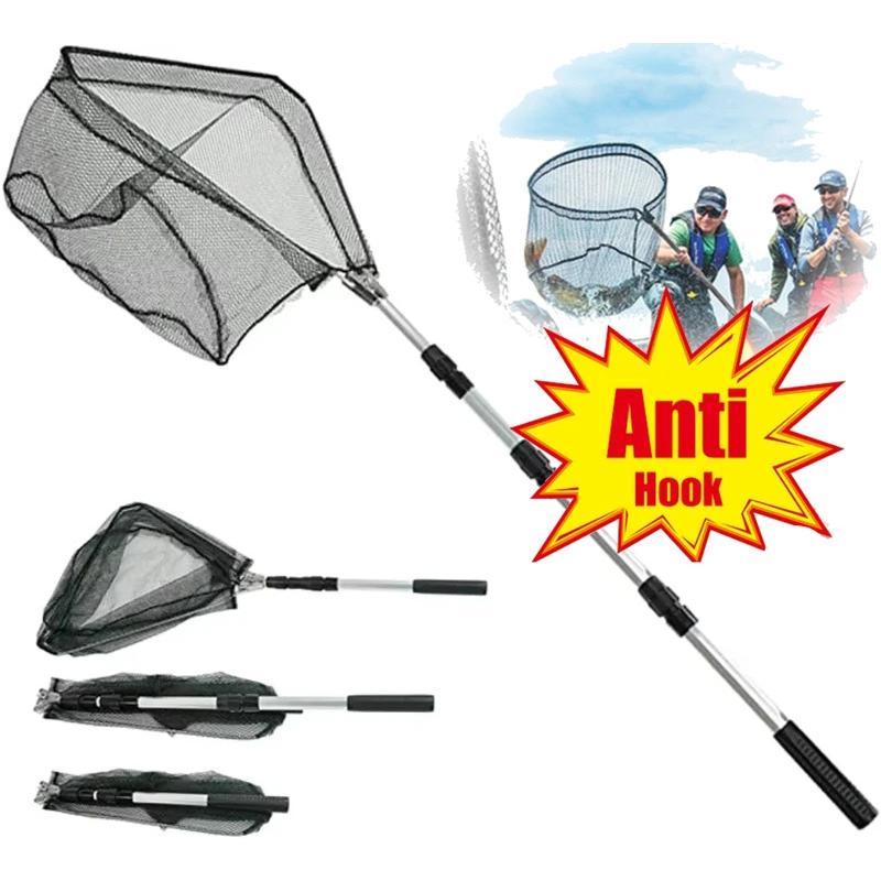 Triangular Stainless Steel Folding Fishing Net, Retractable Fishing Net ...