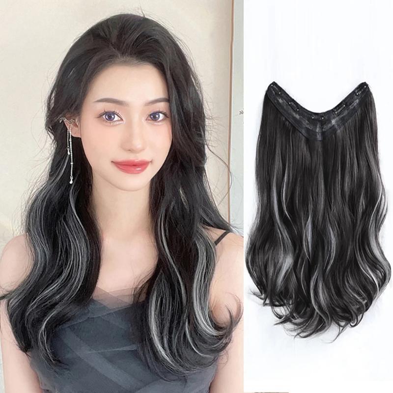 Synthetic Wig Piece Women's One Piece Hair Increase Volume Fluffy ...