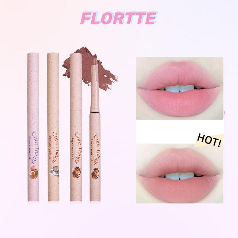 Flortte lipstick pen lip linerwaterproof lasting nude lips lipstick - TikTok Shop Philippines