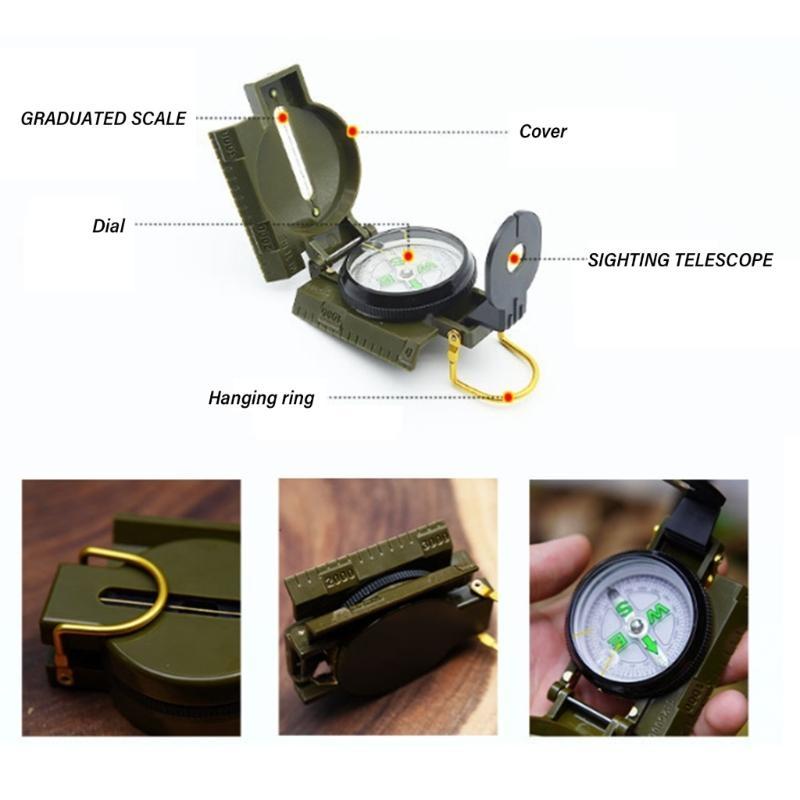 Fujin Multifunctional Compasses Phosphorescent Lensatic Compasses ...