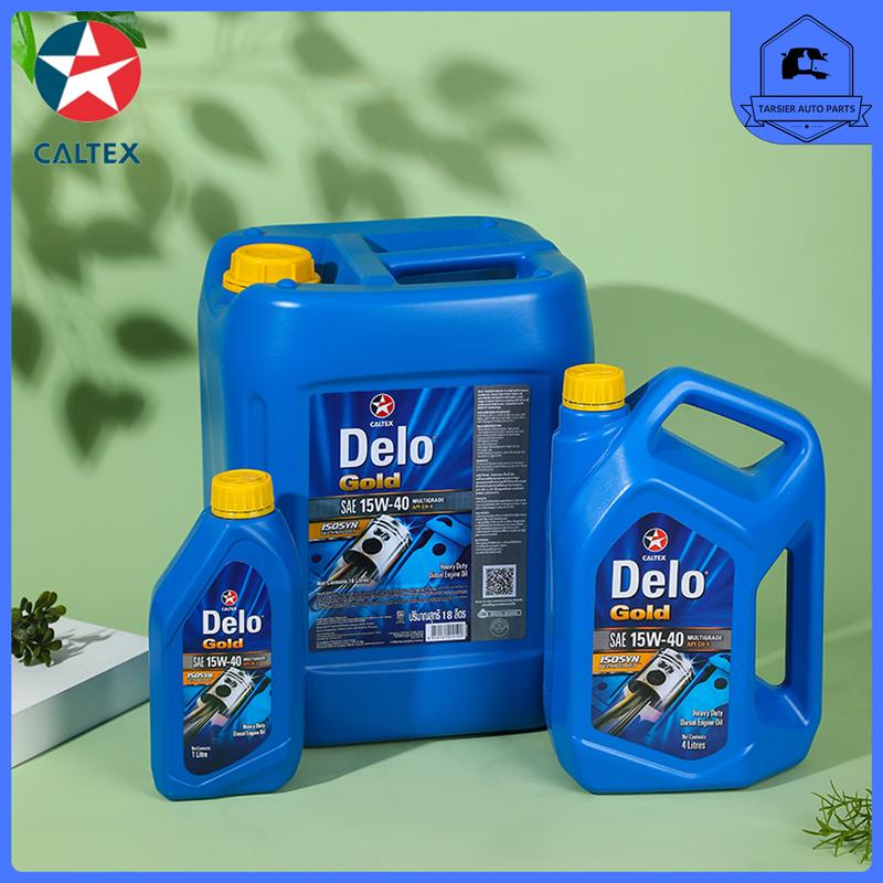 Delo 1L-4L-18L engine oil fully synthetic gold 15w40 - TikTok Shop ...