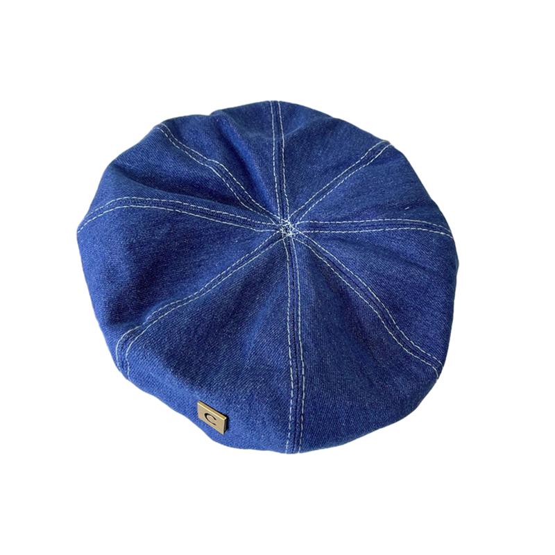 Women Denim Berets Hat Retro Casual Shade Painter Cap Blue Beret ...