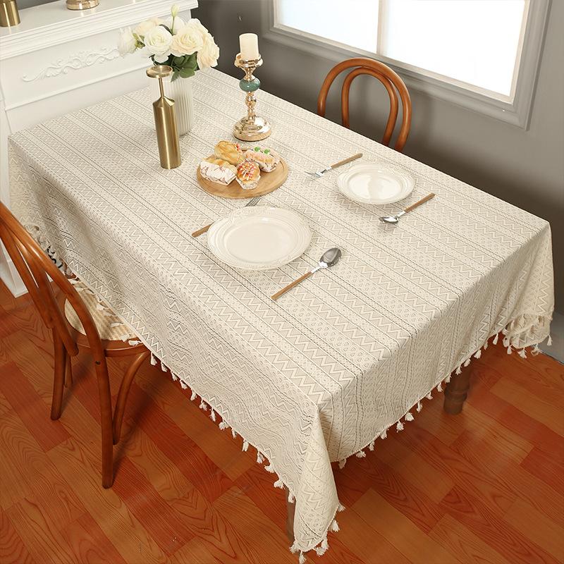 Alas Meja Renda, Bahan Kapas dan Linen, Gaya Pastoral, Kalis - TikTok ...