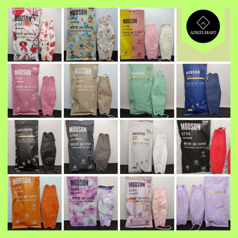 Masker KF94 Korea Premium KN94 Mouson Masker 94 KF94 Warna Warni - Shop ...