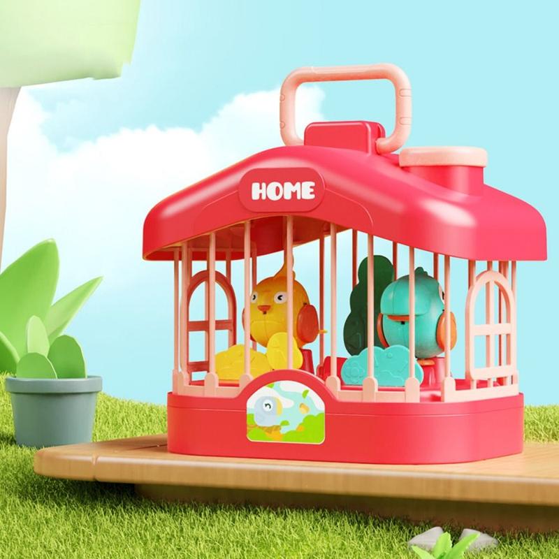 Children Gift Learn To Speak Chirping Bird Cage Toy Parrot Sound ...