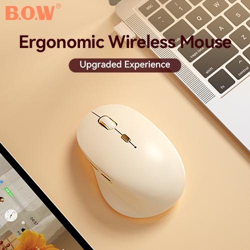 BOW MW197 Portable Ergonomic Wireless Mouse 2.4G Wireless Adjustable ...