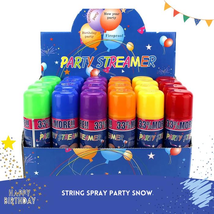 Jual Crazy STRING SPRAY PARTY SNOW Semprotan Ulang Tahun KHUSUS PULAU ...