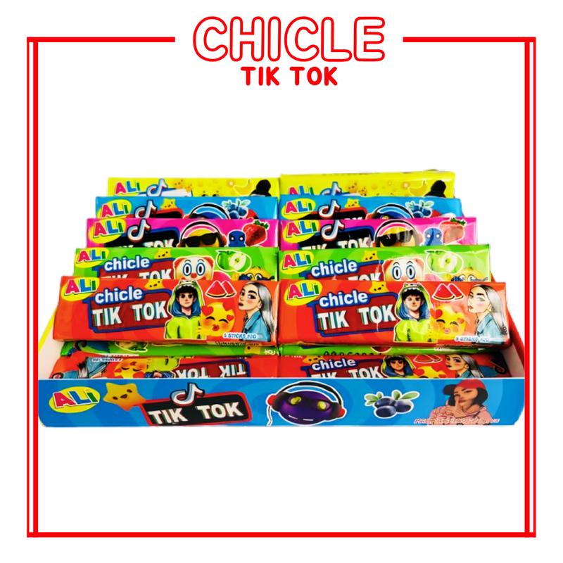 Chicle Tik Tok Chewing Gum With Tattoo Strawberry / Blueberr - TikTok ...