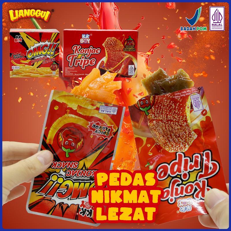【HALAL】LIANGGUI KONJAC TRIPE KONJAC SNACK SPICY Cocok untuk Piknik Luar ...