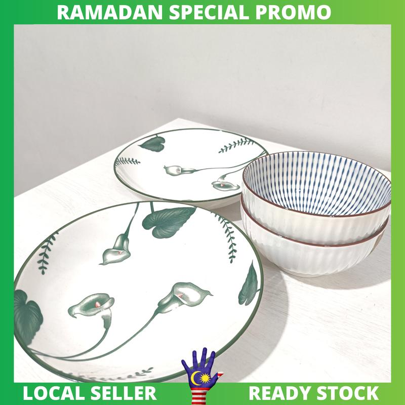 Ceramic Mangkuk Pinggan Special Promo Set Bowl Plate Set 003 - TikTok ...