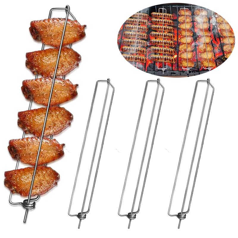 Wing Chicken Rails Chicken Wing BBQ Fork Wing Rails for Grilling ...