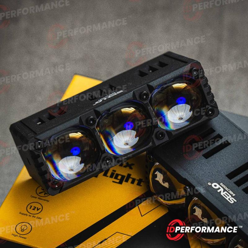 MINI PROJIE SENLO X3 PLUS V3 BLUE LENS 140 WATT FOGLAMP LASER LAMPU ...