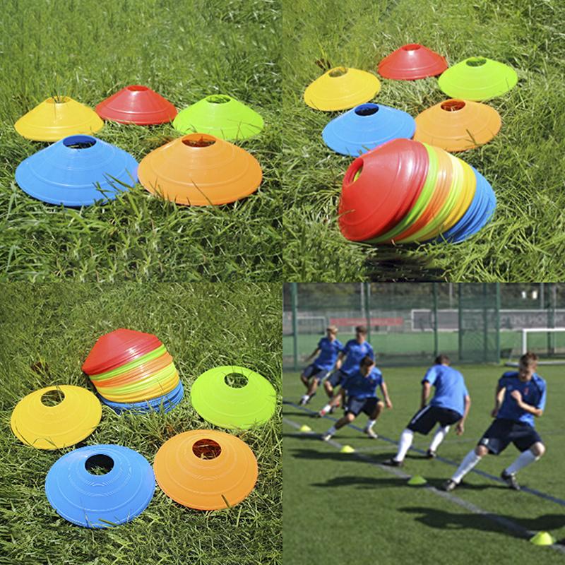 10pcs/set Soccer Discs Bucket Marker Training Sign Flat Cones - TikTok ...