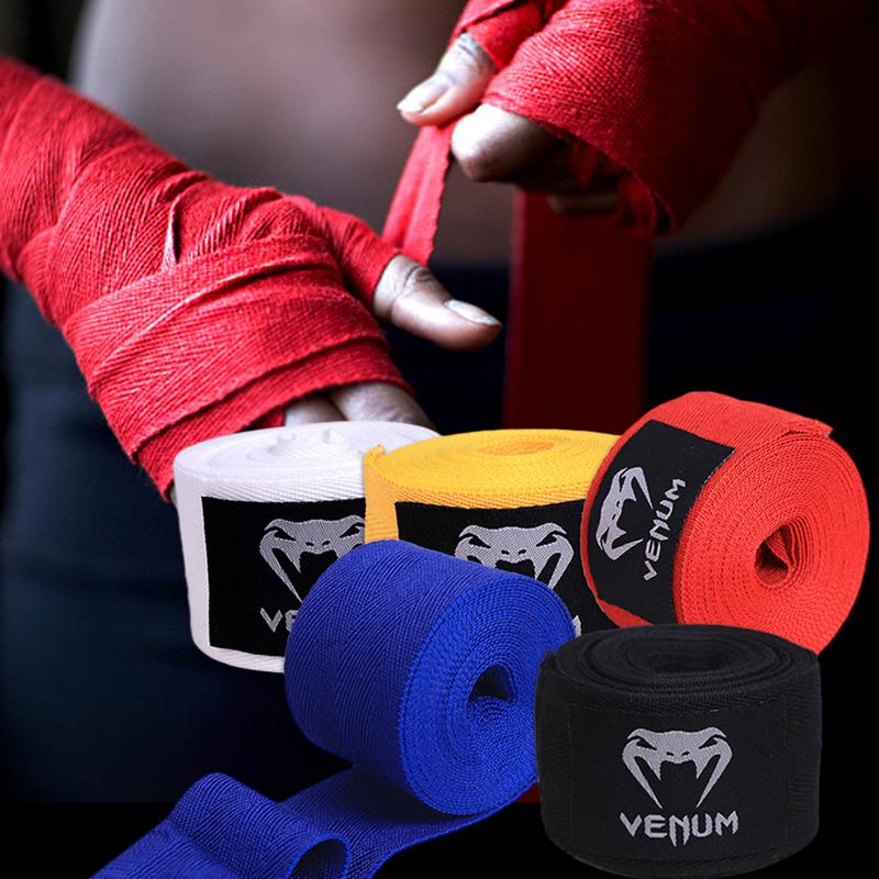 1Pair 1.5M/3M/5M Boxing Bandages Sports Sanda Muay Thai Training ...
