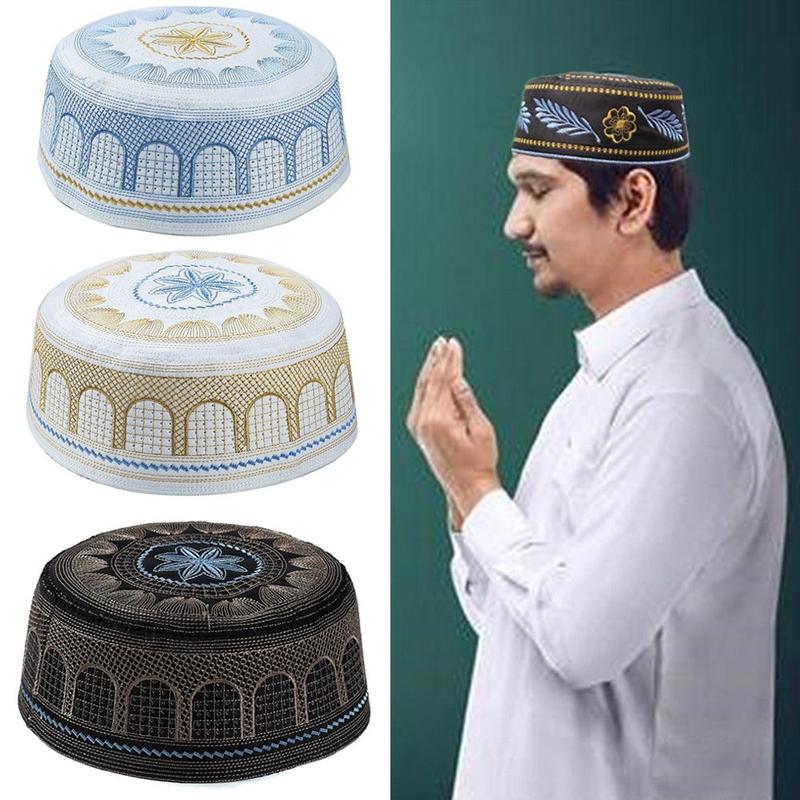 Muslim HatFashion,Saudi Arabian,Men,Cotton,IslamMusliman Turban ...