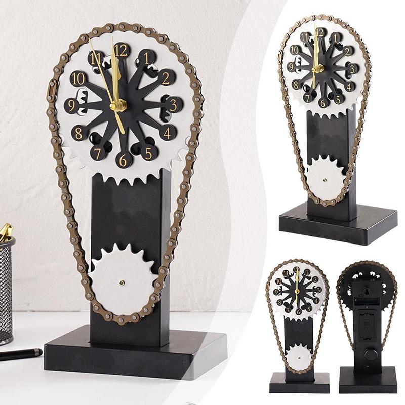 Jam Gear Berputar, Edisi Logam, Jam Dinding Hiasan, Jam Mekanikal ...