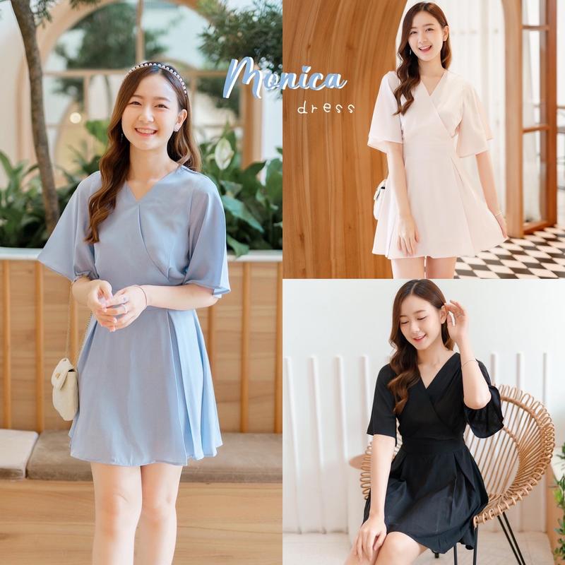 Monica dress⁣⁣⁣⁣ เดรสกางเกงประโปรง - TikTok Shop Thailand